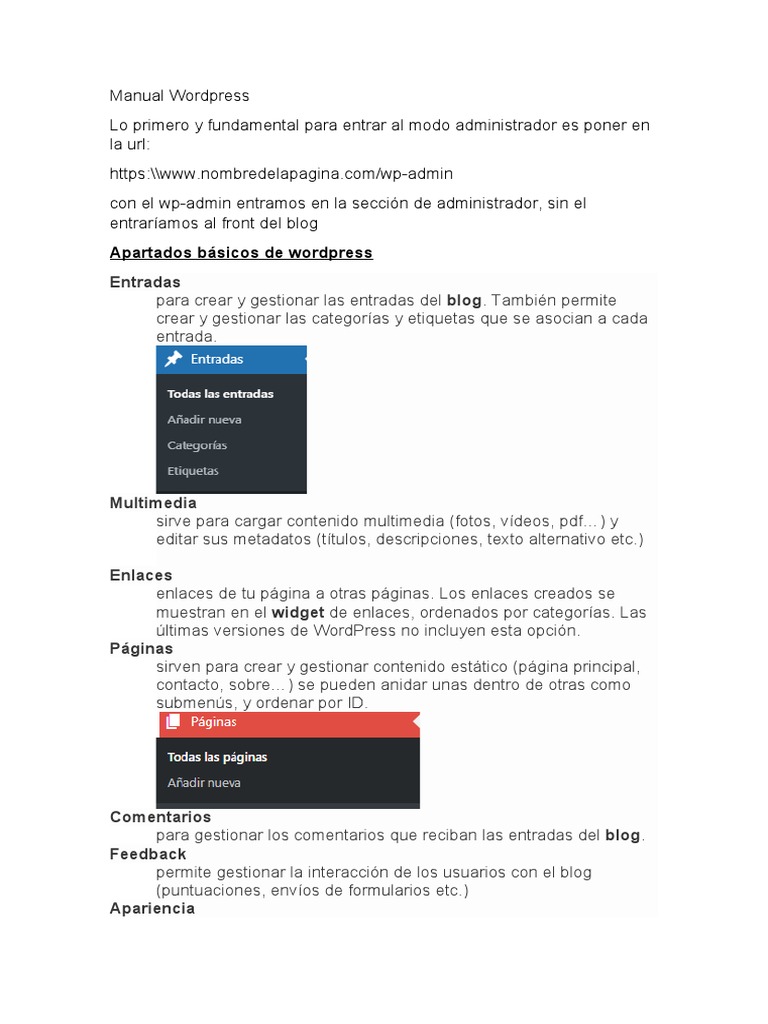 Manual Wordpress | PDF