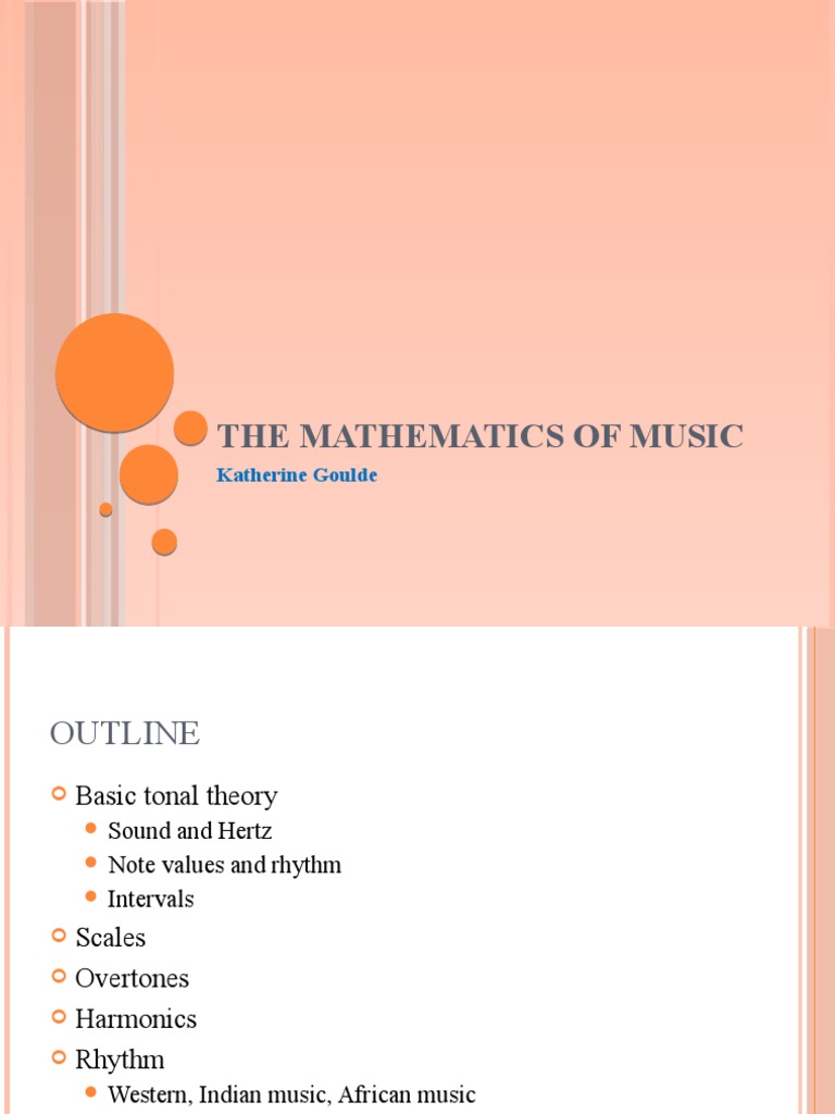The Mathematics of Music: Katherine Goulde | PDF | Interval (Music ...