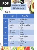 Menu Prasekolah Edin 2020 | PDF