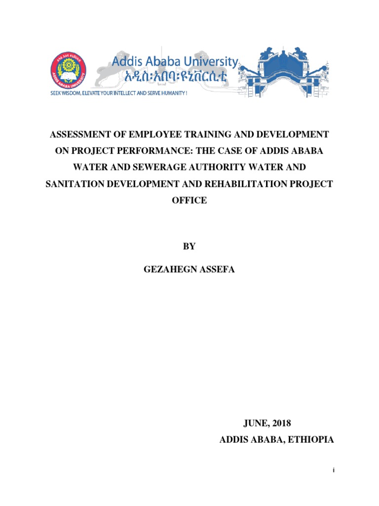 AAWSA Thesis | PDF | Competence (Human Resources) | Employment