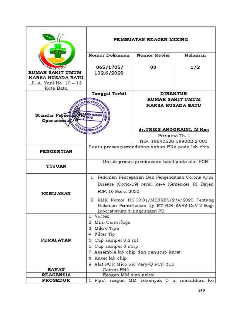 Pembuatan RG Mixing SDH | PDF
