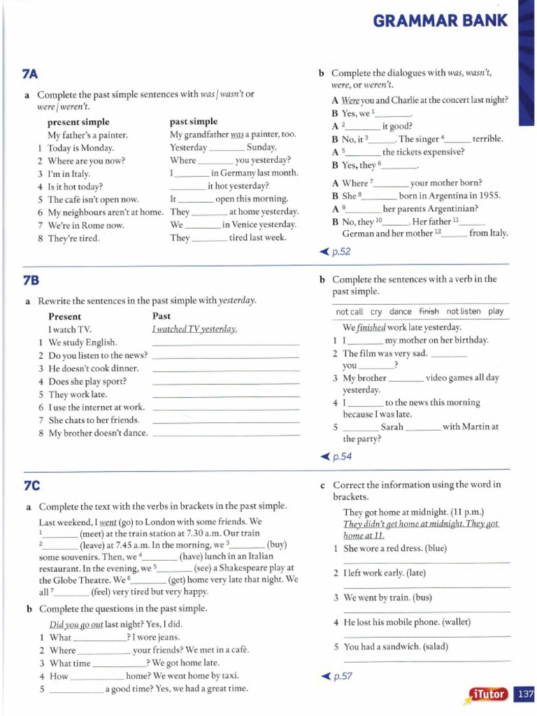 Grammar Unit 8 (SB) | PDF