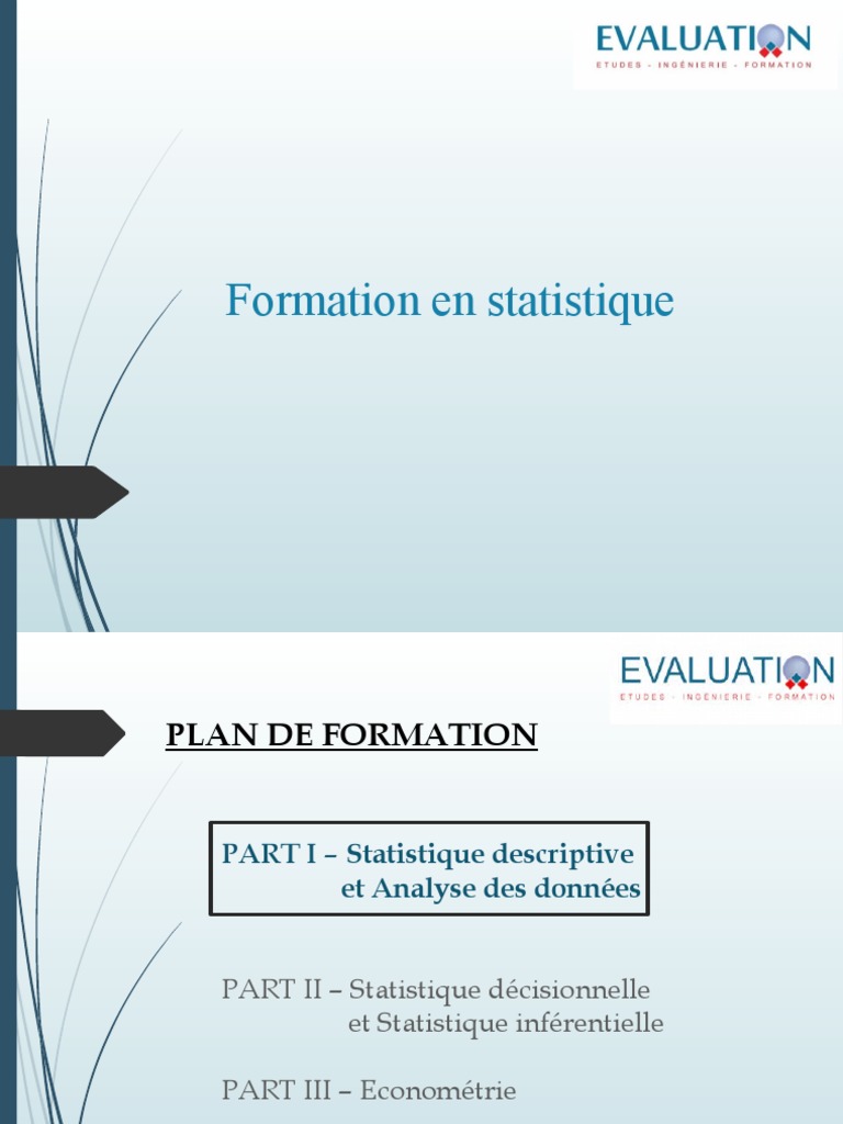 Formation en Statistique et Analyse de Données | PDF | Test du χ² ...