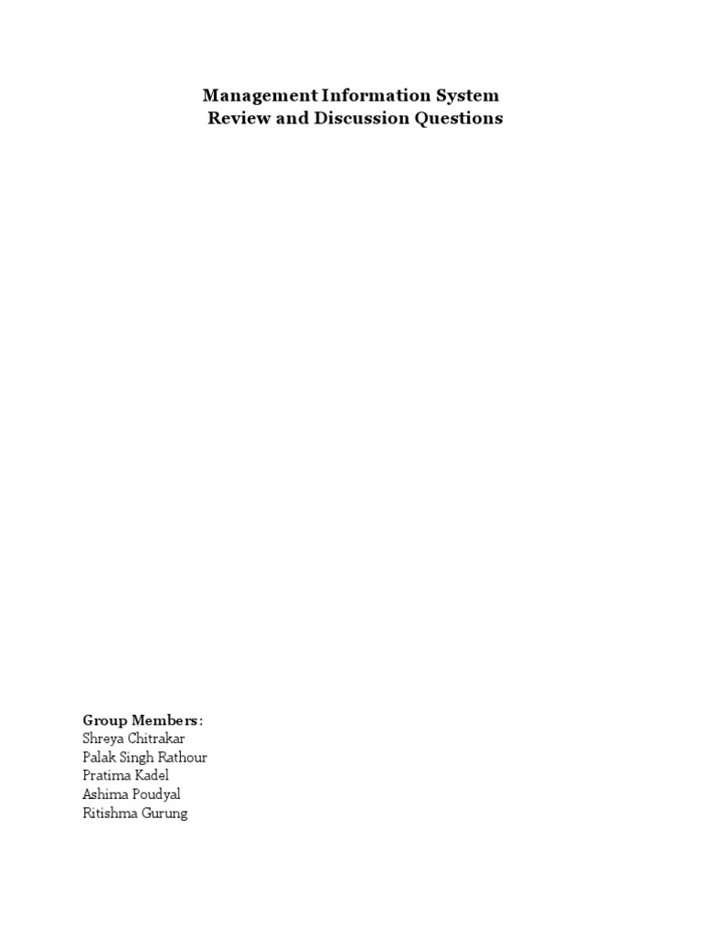 3108 - MIS Assignment 3 | Download Free PDF | Supply Chain Management | Customer Relationship ...