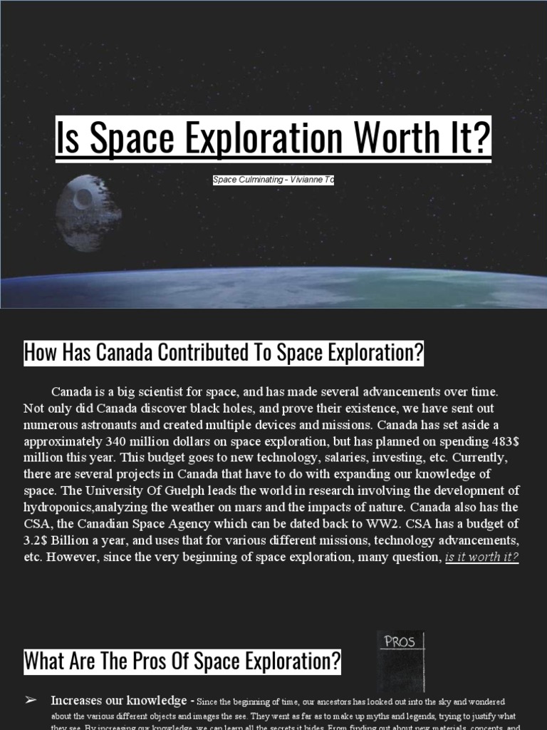 Is Space Exploration Worth It PDF | PDF | Space Exploration | Space Shuttle