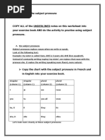 4.1.3 Final Exam - Semester 1 - Written (Exam) | PDF | French Language ...