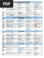 2025 NCEA Exam Timetable Overview | PDF | Science
