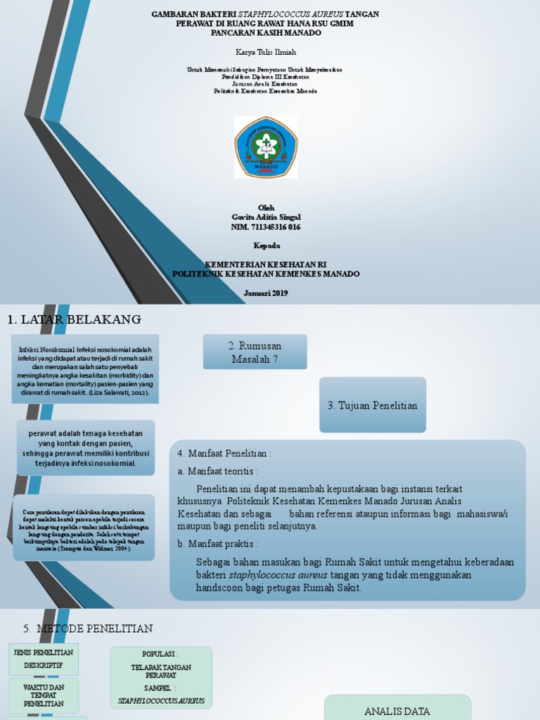 Identifikasi Bakteri Staphylococcus Aureus Pada Telapak Tangan | PDF