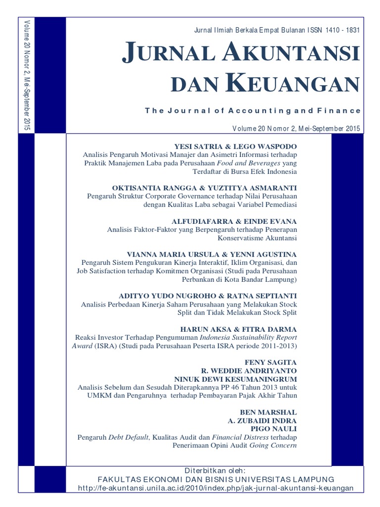 Jurnal Akuntansi Keuangan | PDF