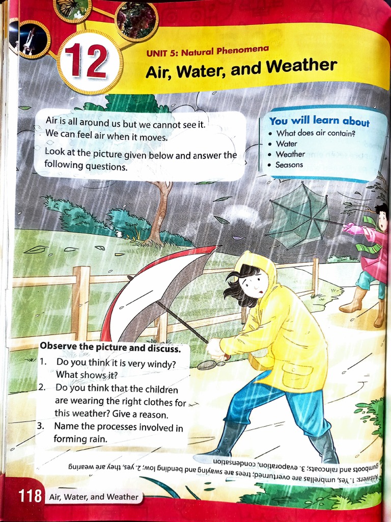 Air, Water, and Weather for Class 4 | PDF | Water Vapor | Atmosphere Of ...