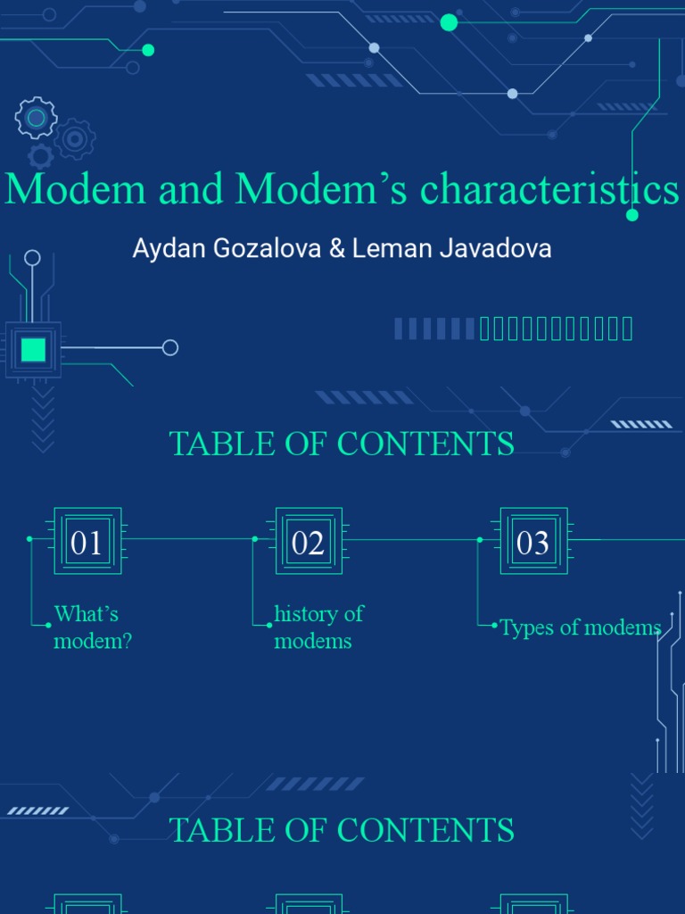 Modem and Its Characteristics | PDF | Modem | Telephone