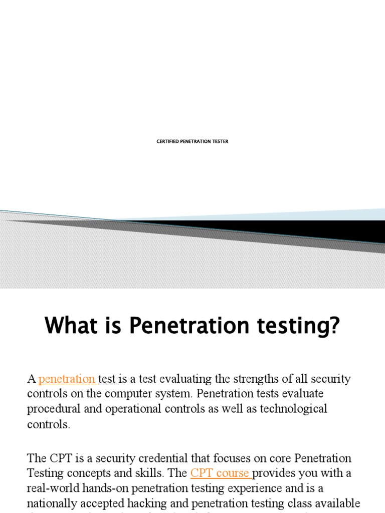 Certified Penetration Tester | PDF