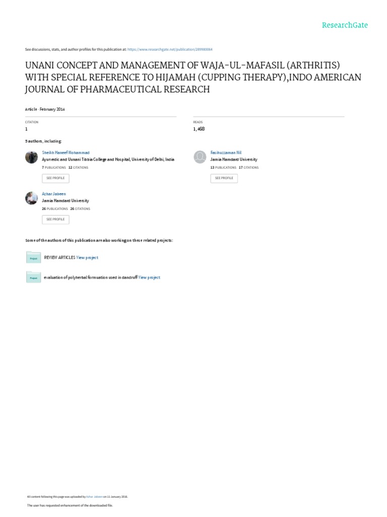 A Book On Hijama | PDF | Pain Management | Joint