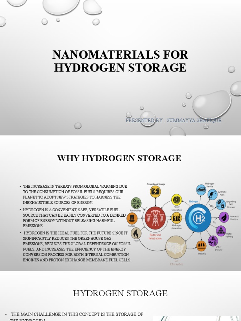Nanomaterials For Hydrogen Storage | PDF | Carbon Nanotube | Hydride