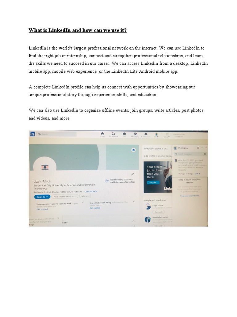 LinkedIn and How Can We Use It | PDF