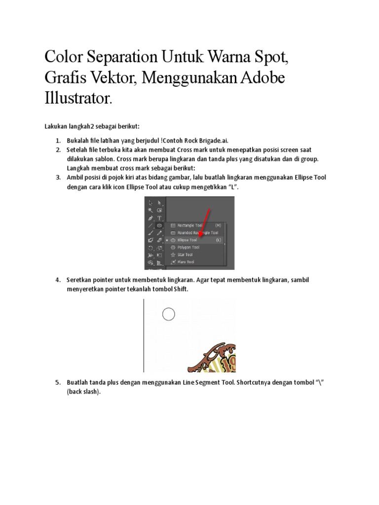 Color Separation Untuk Warna Spot Dengan Illustrator | PDF