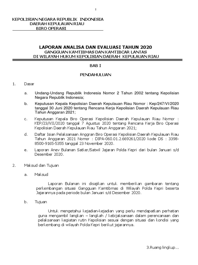 Anev Tahun 2020 ROOPS OK | PDF