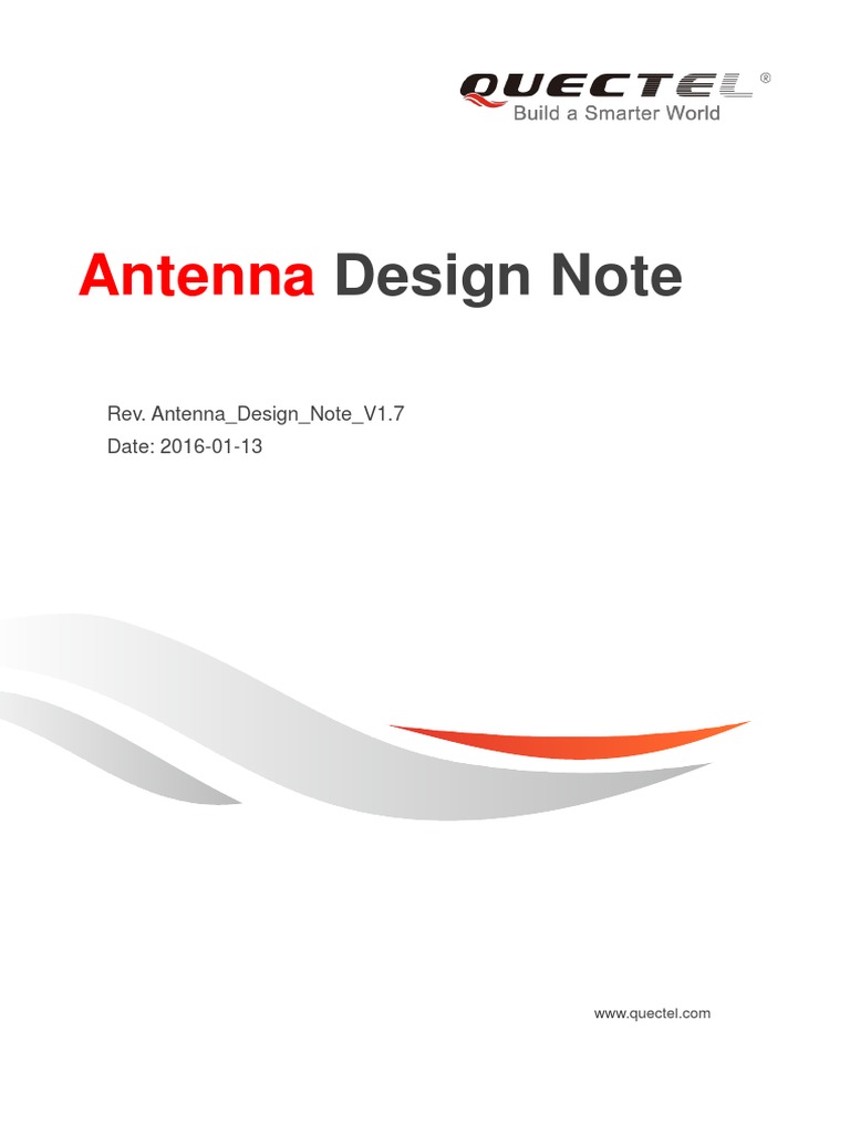 Quectel Antenna Design Note | PDF | Electronic Engineering | Computer ...