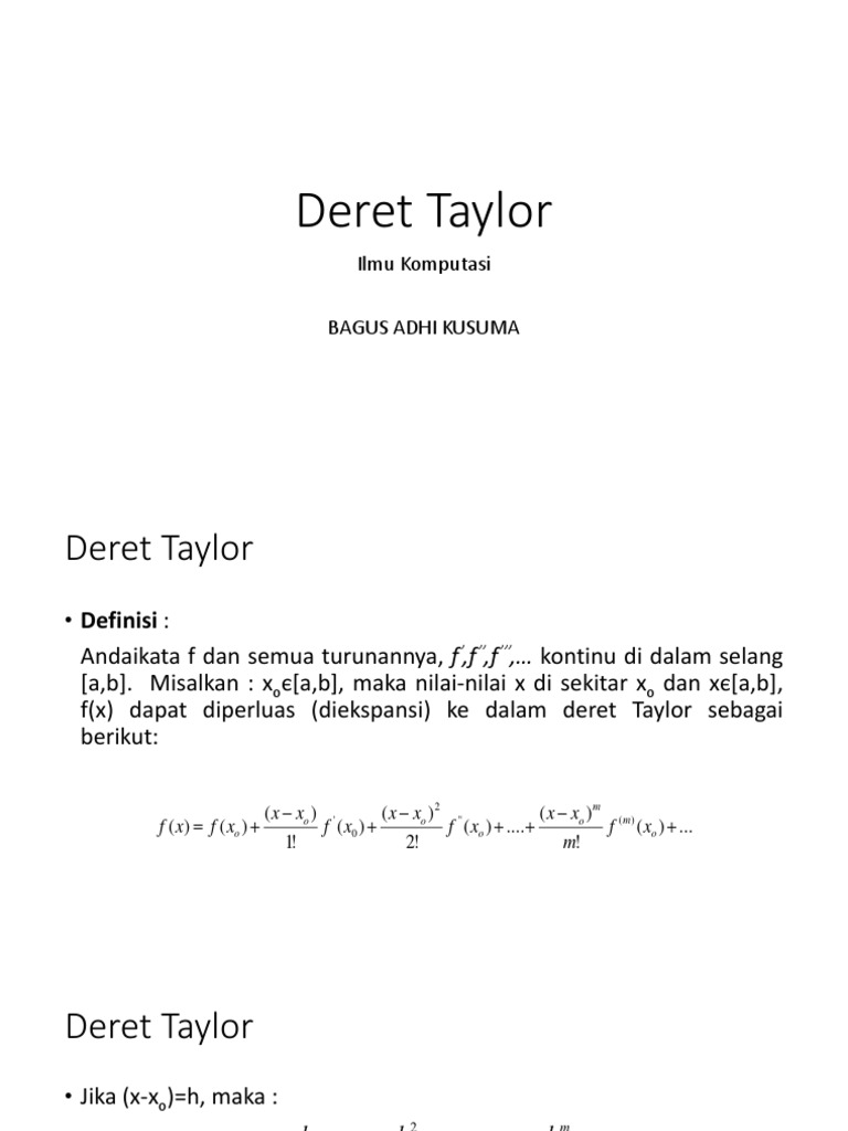 02 - Deret Taylor | PDF
