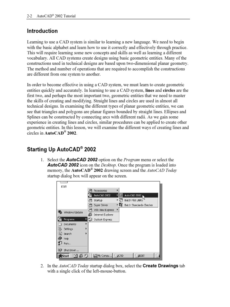 AutoCAD 2002 Tutorial 3 | PDF