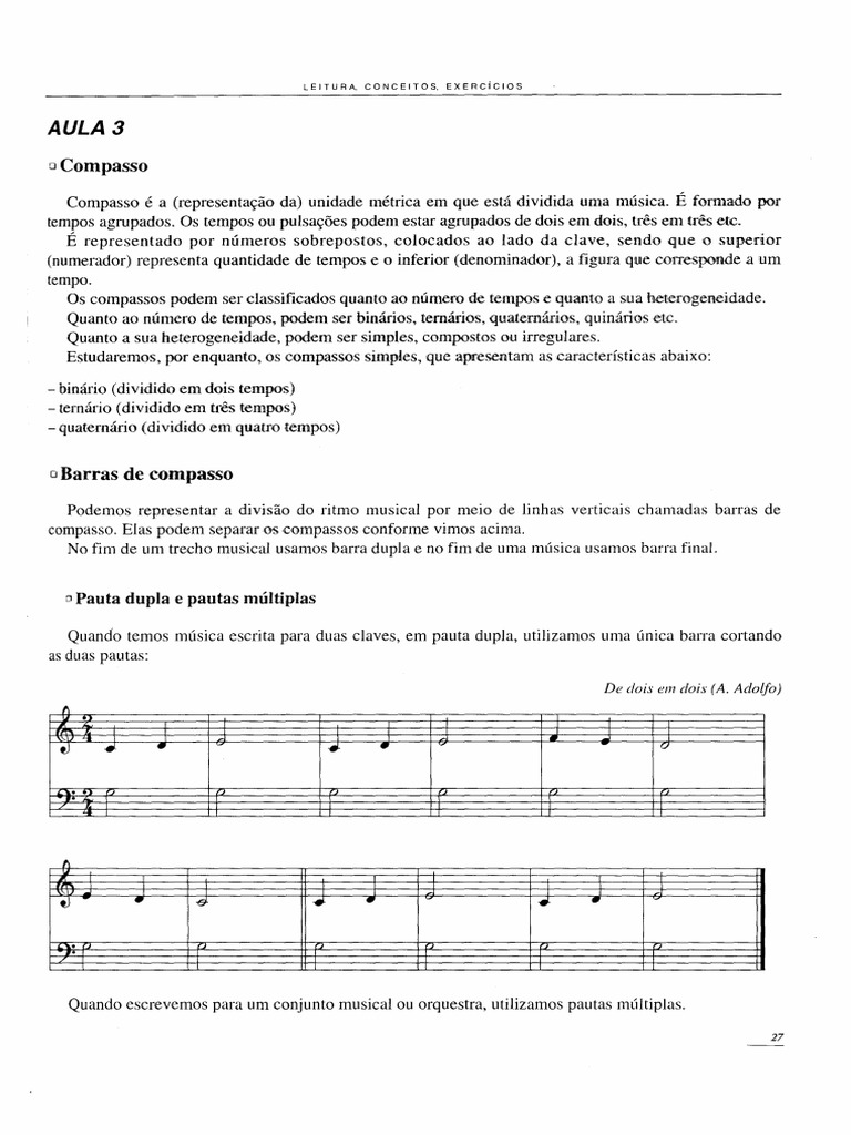Compasso (Binario, Ternario e Quaternário) | PDF