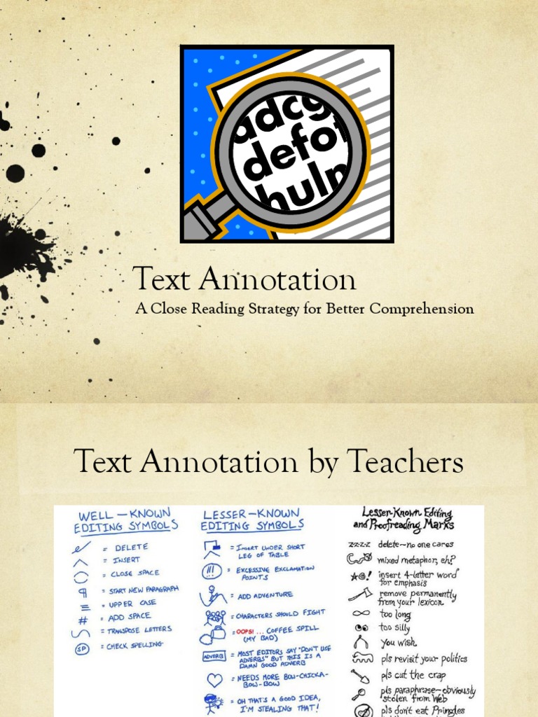 Text Annotation: A Close Reading Strategy For Better Comprehension ...