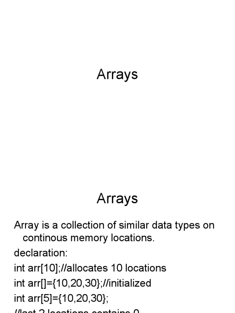 Arrays | PDF | Array Data Structure | Data Arrays | PDF | Array Data Structure | Data