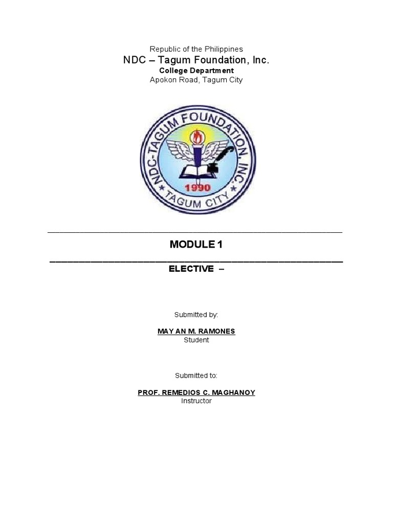 NDC - Tagum Foundation, Inc.: Republic of The Philippines | Download ...