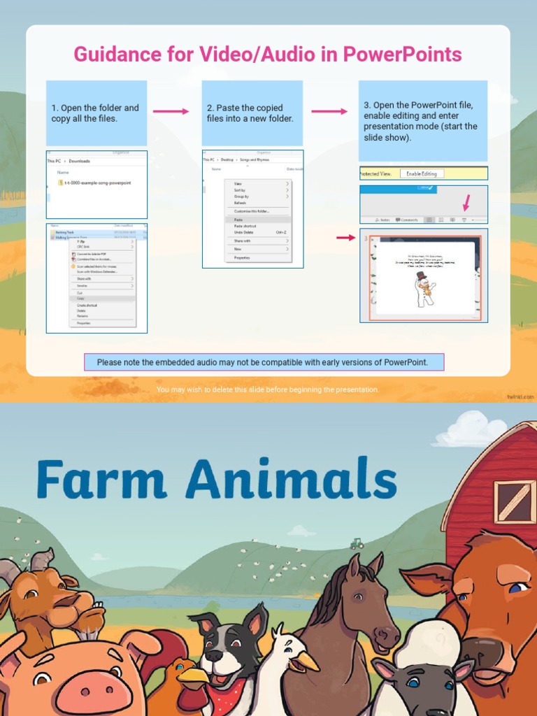 Farm Animals With Sounds | PDF | Pig | Sheep