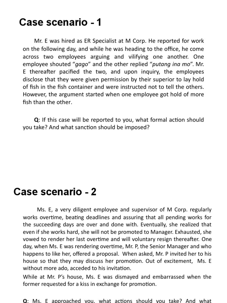 Case Scenario - 1 | PDF | Justice | Crime & Violence