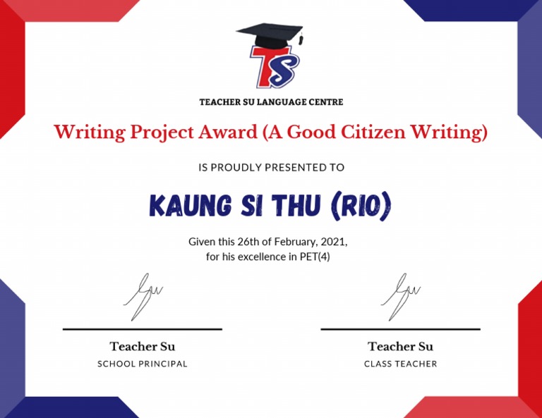 Young Writer Excellence Award | PDF