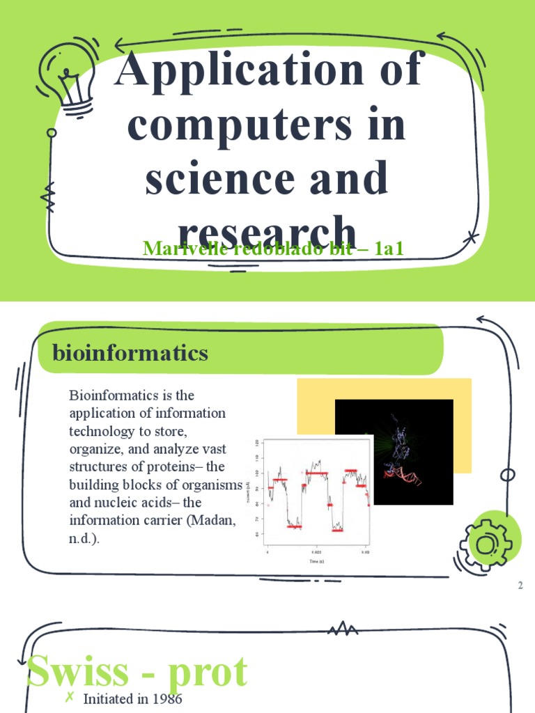 Application of Computer in Science and Research | PDF