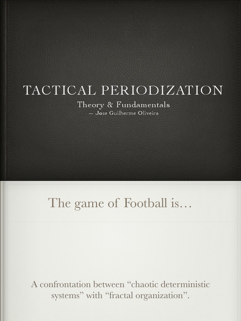 Tactical Periodization - José Guilherme Oliveira | PDF | Complexity ...