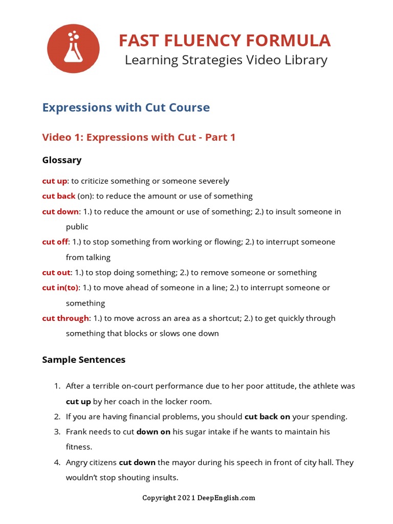 Fast Fluency Formula: Learning Strategies Video Library | PDF | Mustard ...