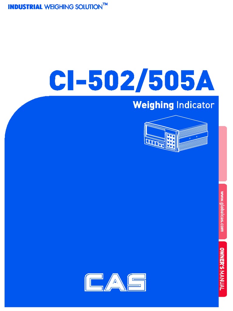 CI-502A Indicator User Guide | PDF | Analog To Digital Converter ...