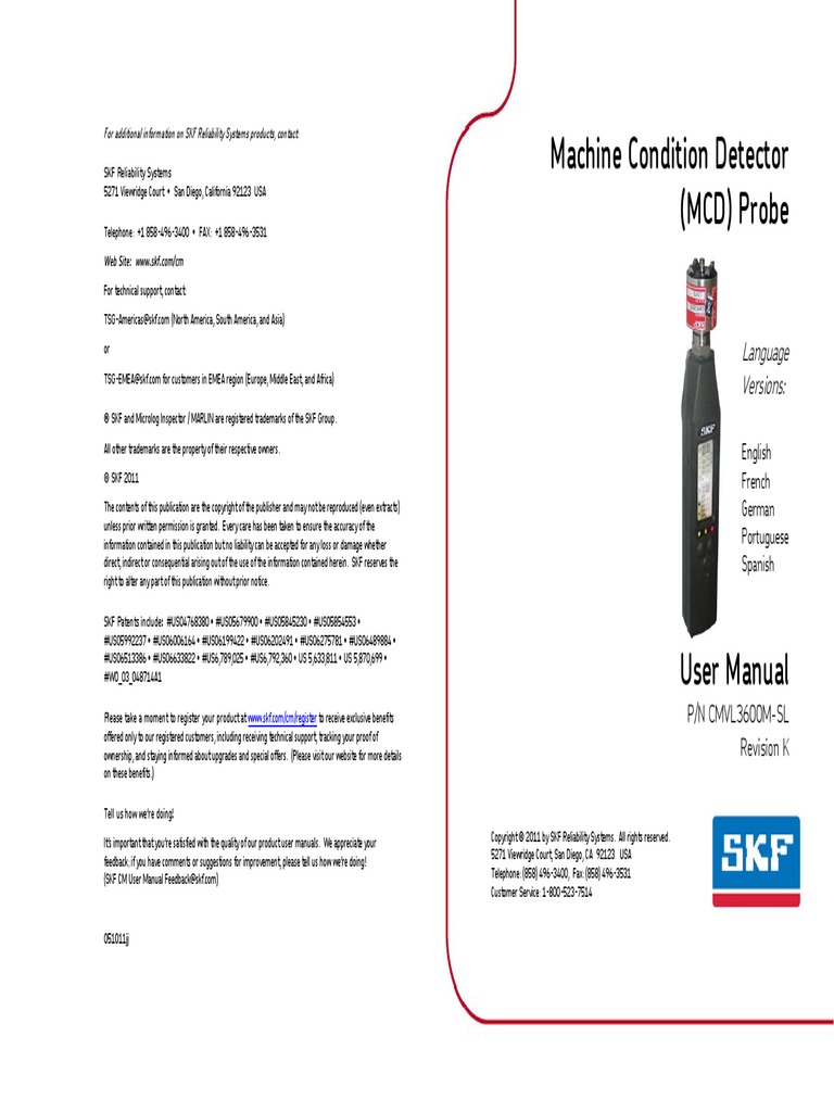 Machine Condition Detector (MCD) Probe: Language Versions | PDF ...