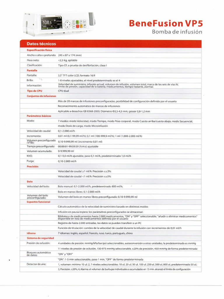 BeneFusion VP5 | PDF