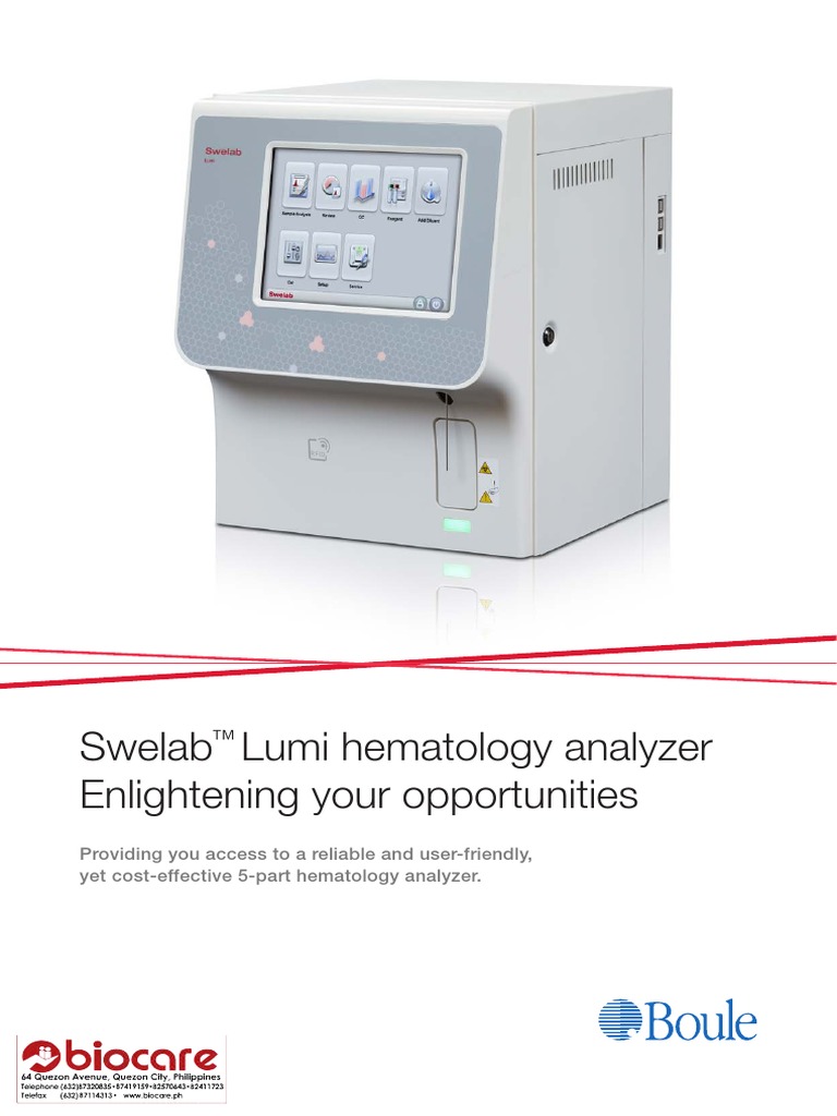 Brochure Swelab Lumi BPS 30657-3-Signed | PDF | Blood | Clinical Medicine