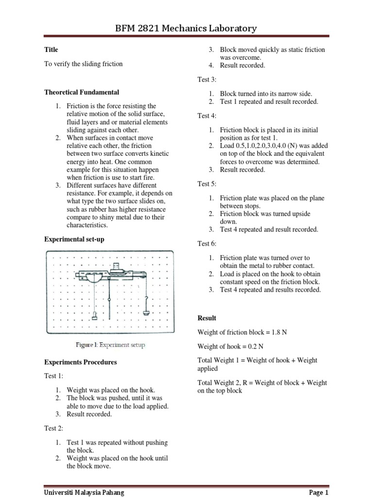Sliding Friction | Friction | Force