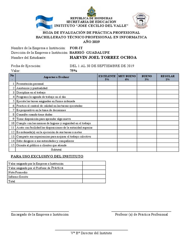 Modelo De Formulario De Agenda De Supervisión
