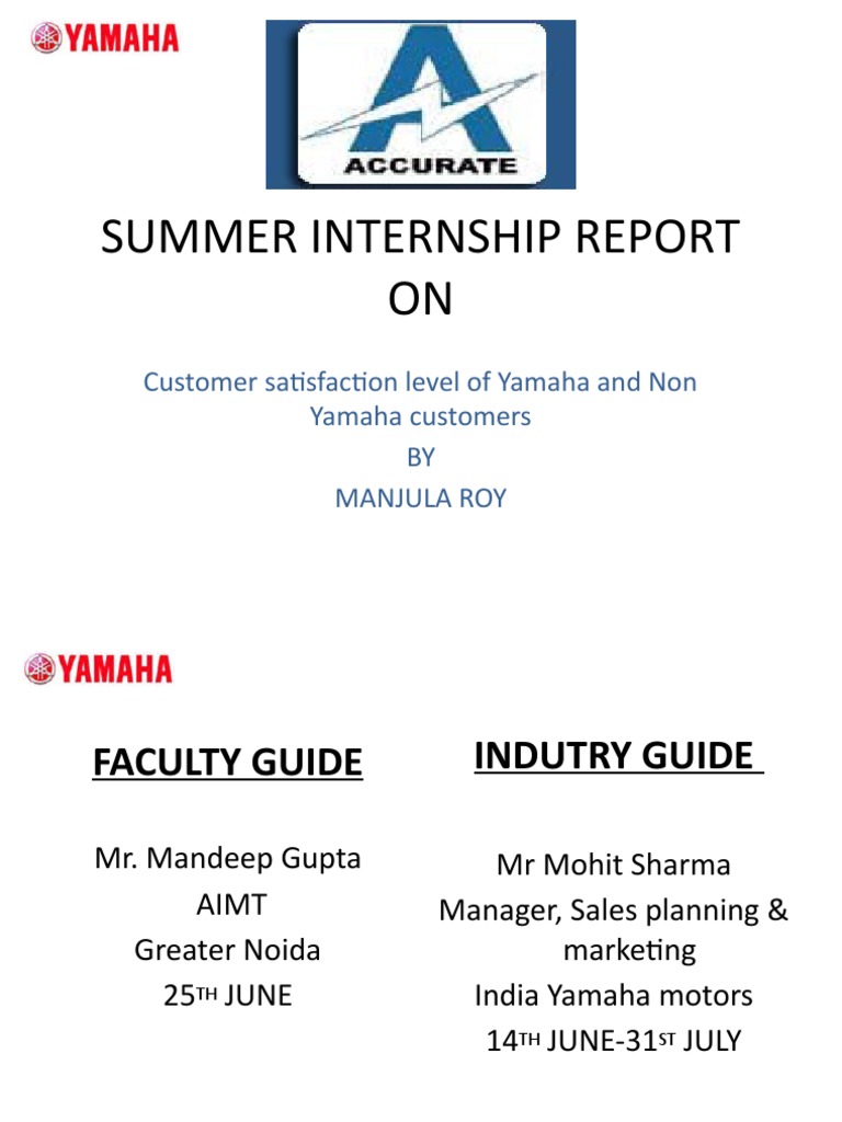 SUMMER INTERNSHIP REPORT (2) | Technology | Market (Economics)