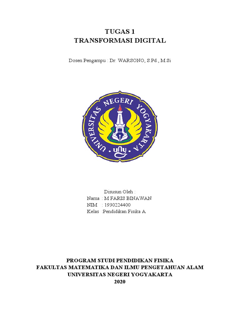 Tugas 1 Transformasi Digital | PDF
