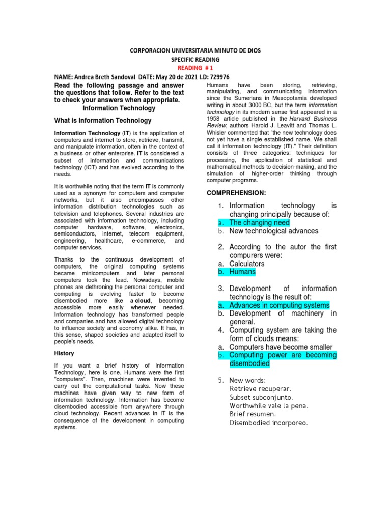 Understanding Information Technology Basics | PDF | Information Technology | Science And Technology