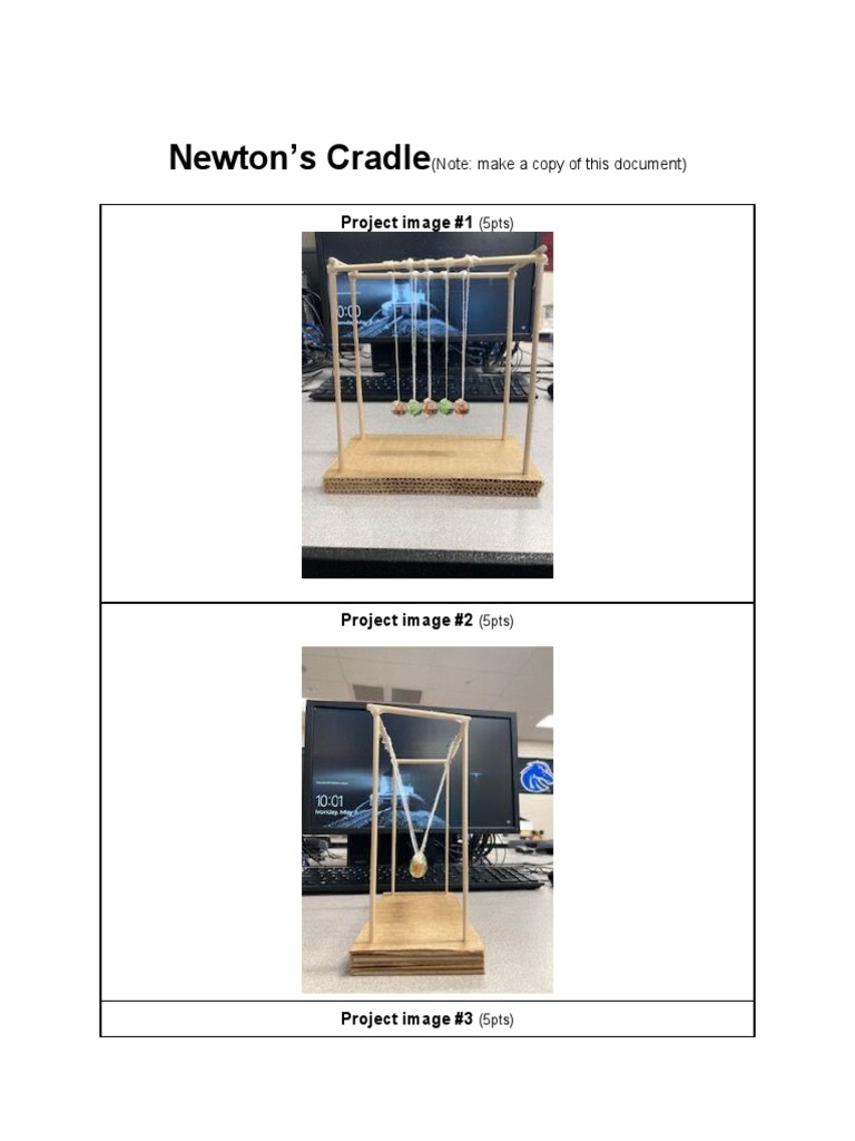 Newton's Cradle: Project Image #1 | PDF | Nature