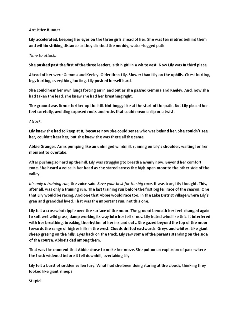 Armistice Runner Extract | PDF