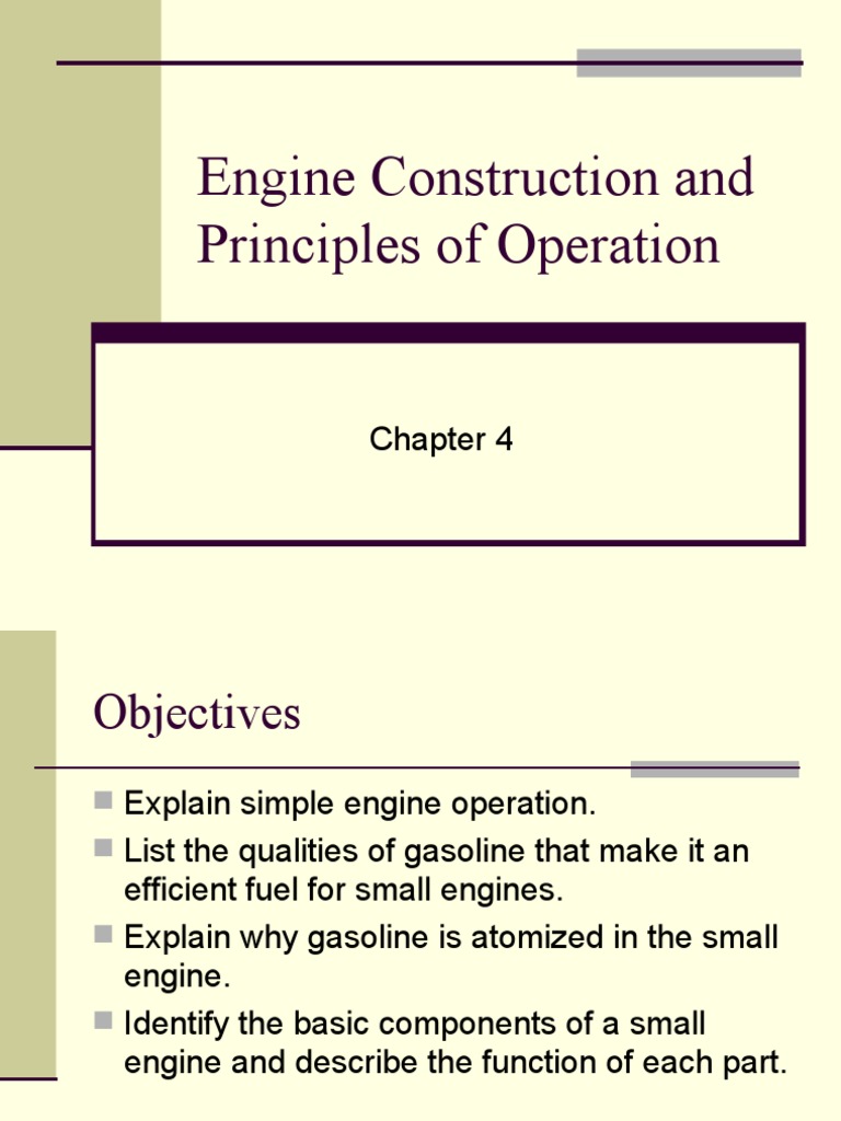 Engine Construction and Principles of Operation CH 4 | PDF | Internal ...