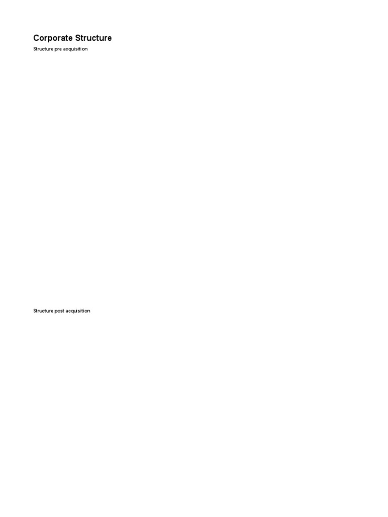 Group Structure Chart Template Document PDF