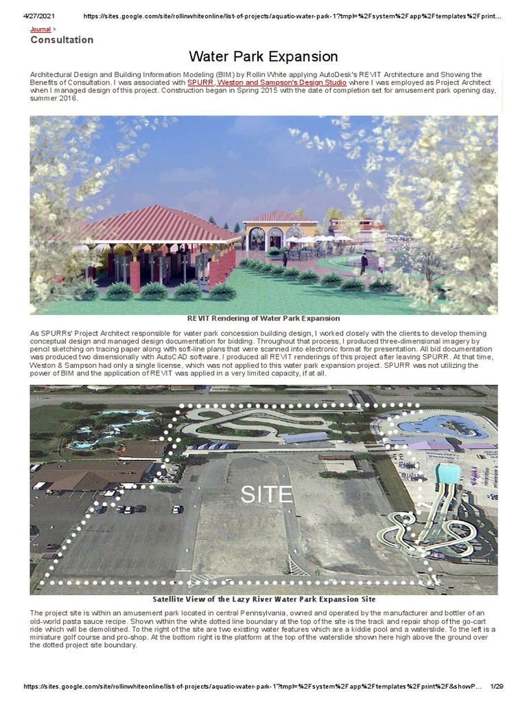 Aquatic Water Park Plans | PDF | Autodesk Revit | Florence