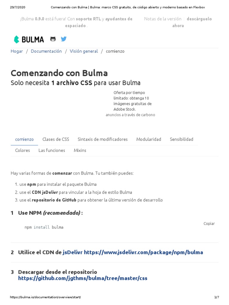 Getting Started With Bulma - Bulma - Free, Open Source, and Modern CSS ...