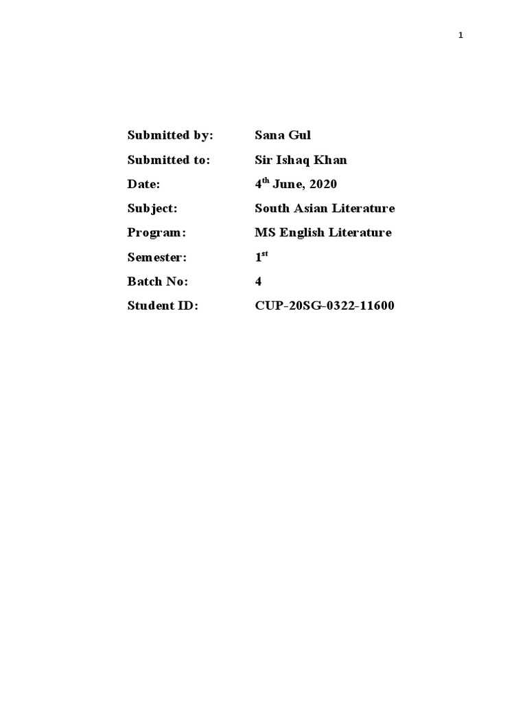 Critical Analysis of Kamila Shamsie's Burnt Shadows | PDF | Postcolonialism